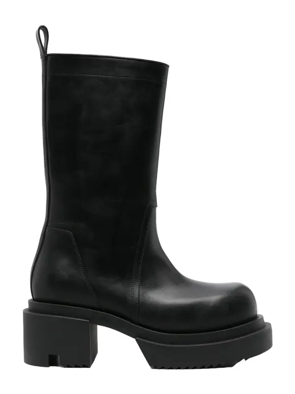 Rick Owens Mid-calf Platform Boots - Black