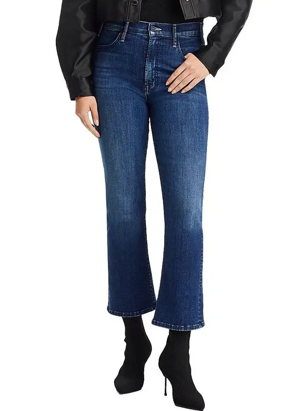 MOTHER The Lil' Hustler Petites High-rise Cropped Straight Jeans - Heirloom