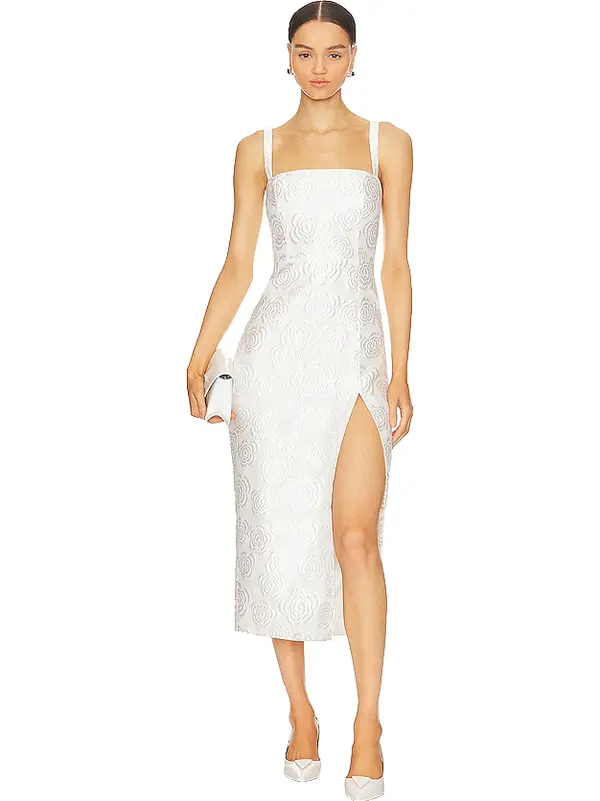 Amanda Uprichard Monica Jacquard Dress - White