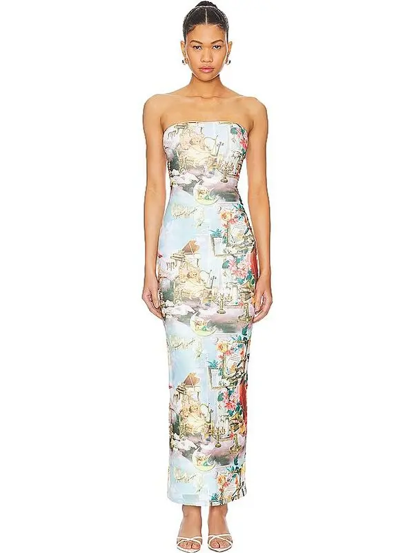 Superdown Harmony Maxi Dress - Blue Multi