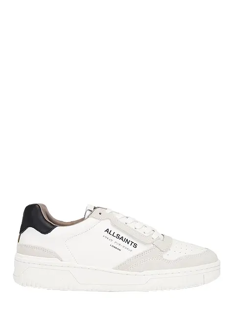 ALLSAINTS Regan Low Top Sneaker - Chalk White & Black