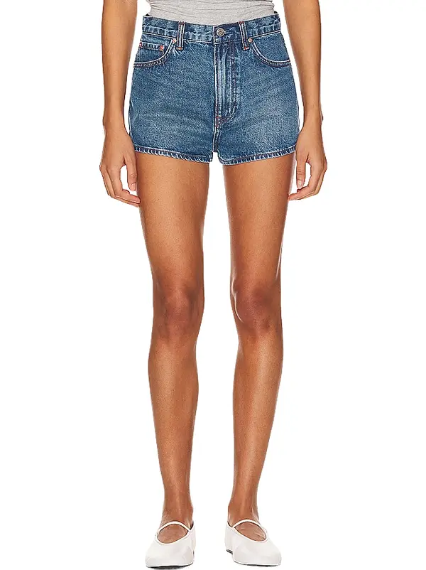 GRLFRND Kyla High-rise Denim Shorts - North Beach
