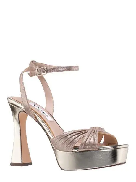 Nina Angie Platform Sandals - Taupe