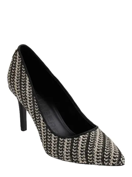 Karl Lagerfeld Paris Royale Pointed Toe Pump - Black/cream