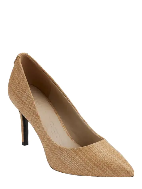 Karl Lagerfeld Paris Royale Pointed Toe Pumps - Natural