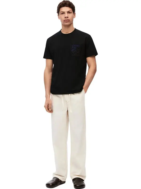 Loewe Relaxed Fit T-shirt In Cotton - Black