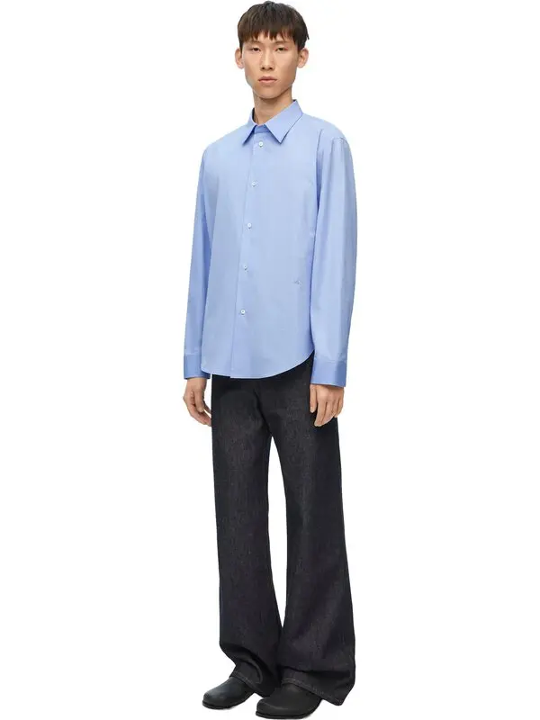 Loewe Shirt In Cotton - Light Blue