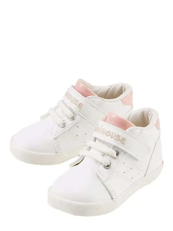 MIKI HOUSE Velcro-strap High-top Sneakers - Pink
