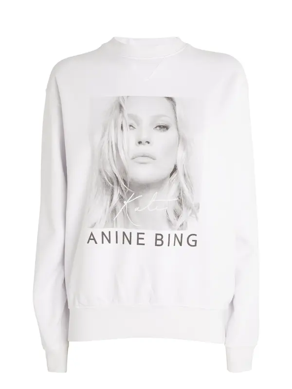 ANINE BING X Kate Moss Ramona Sweatshirt - White