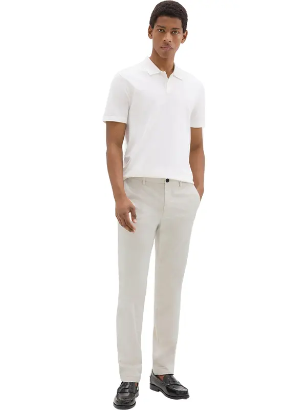 Theory Classic-fit Pant In Organic Cotton - Limestone