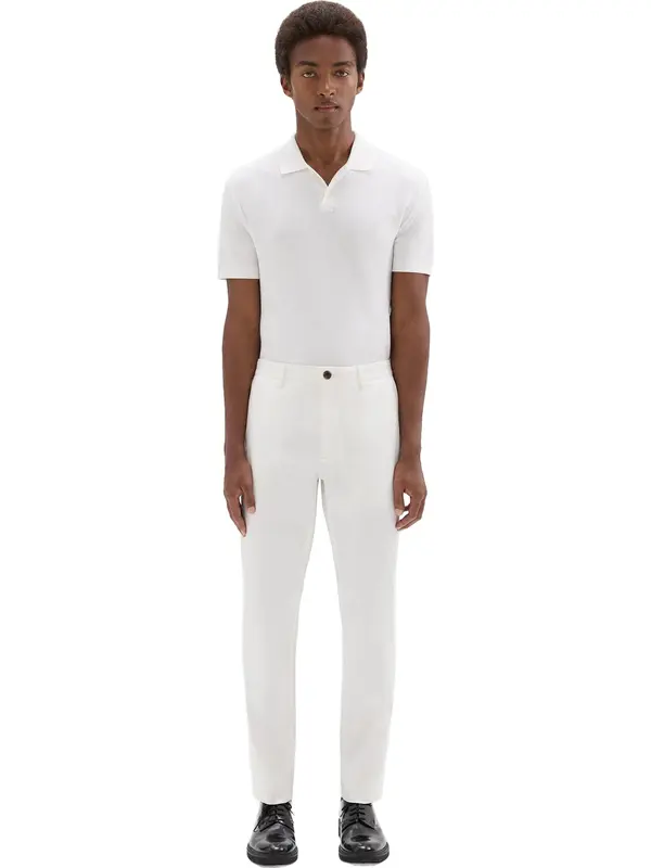 Theory Classic-fit Pant In Organic Cotton - White