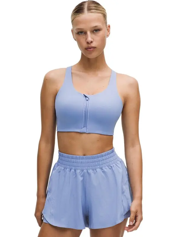 Lululemon Energy Zip-front Bra - Prep Blue