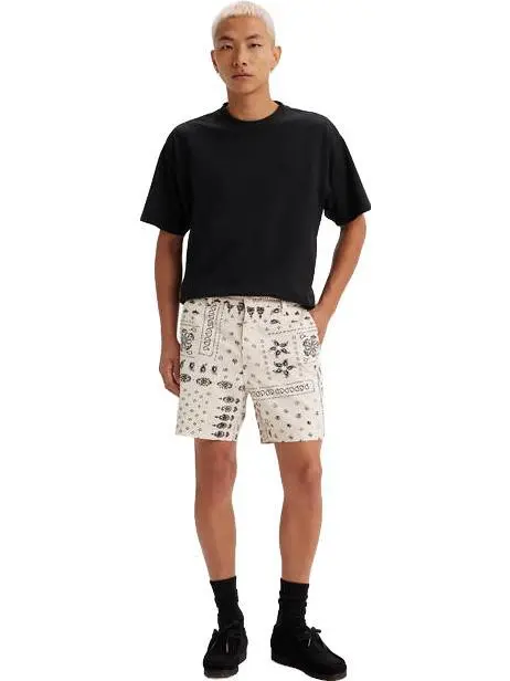 LEVI'S Xx Chino Authentic 6" Shorts - Chalky White Bandana Remix Print