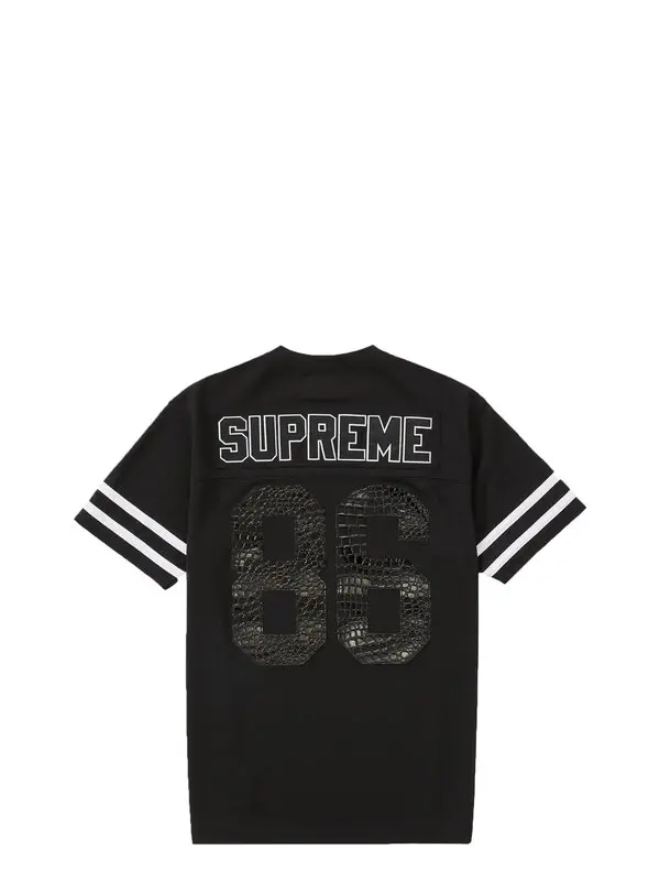 Supreme Faux Croc Football Jersey - Black