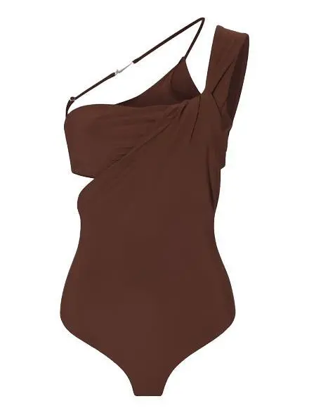 Jacquemus X Nike Le Body Drapé Dress - Brown