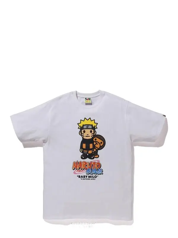 A BATHING APE X Naruto Milo #6 Tee Shirt - White