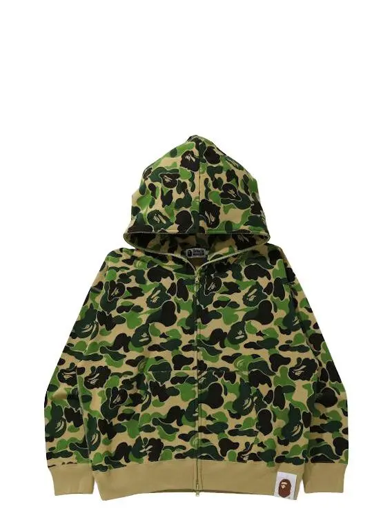 BAPE Giant Abc Camo Full Zip Hoodie - Green