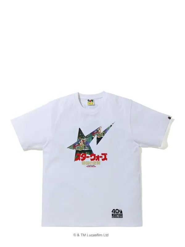 A BATHING APE X Star Wars Sta Tee Shirt - White