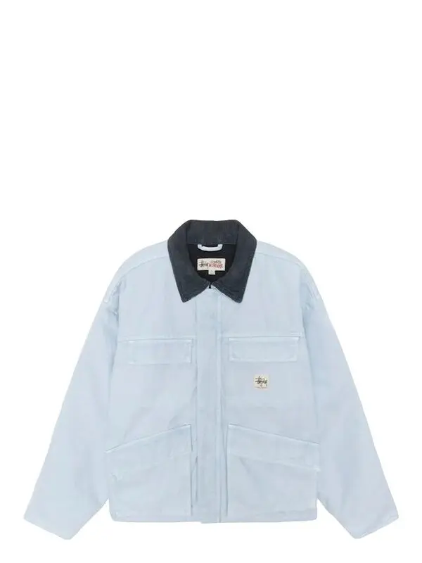 StÜssy Washed Canvas Shop Jacket - Light Blue