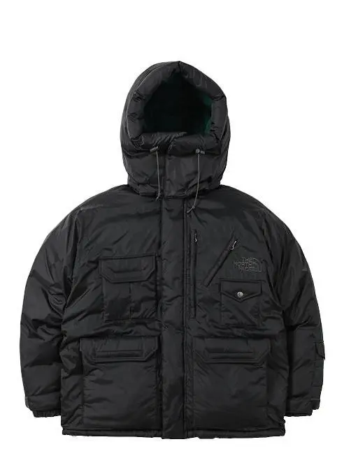 The North Face X Invincible Reversible Nuptse Jacket - Asphalt Grey/ponderosa Green