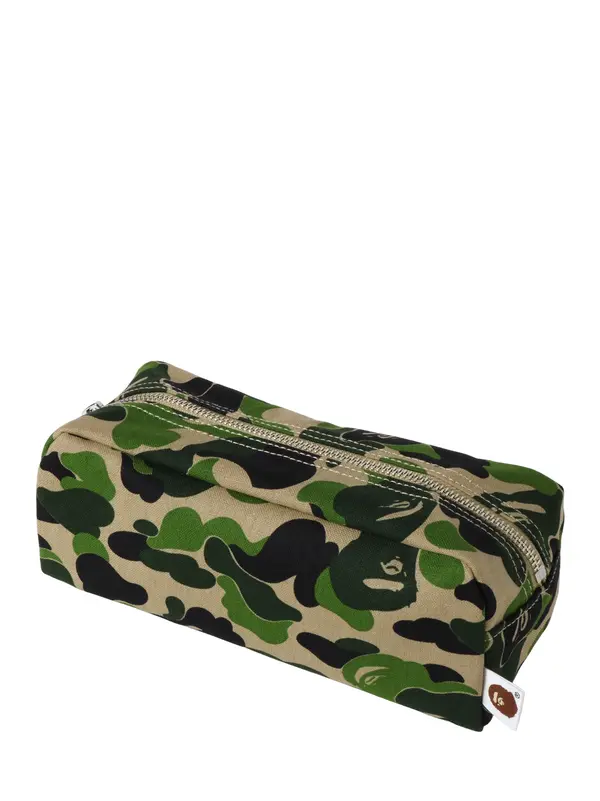 A BATHING APE Abc Camo Flight Pouch - Green