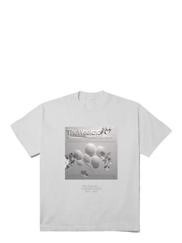 THE WEEKND X Daniel Arsham House Of Balloons Eroded Cover Tee Shirt - Grey