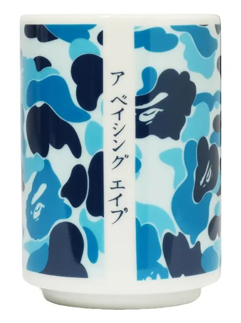 A BATHING APE Abc Camo Japanese Tea Cup - Blue