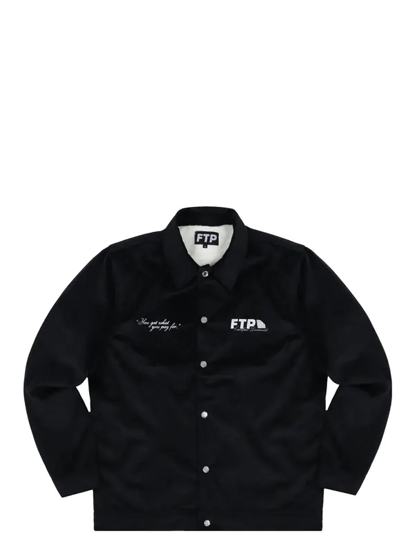 FTP Diamond Dealer Coaches Jacket - Black