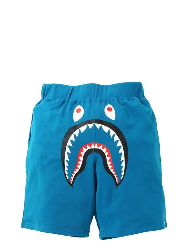 BAPE Shark Wide Sweatshort - Blue