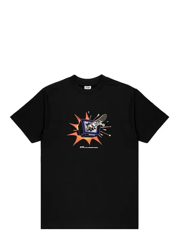 FTP Tv Guide Tee Shirt - Black