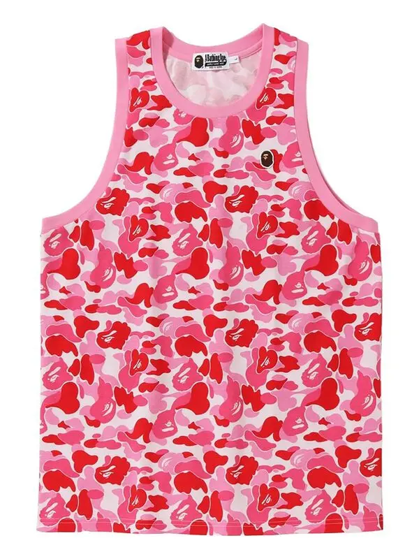 A BATHING APE Abc One Point Tank Top - Pink