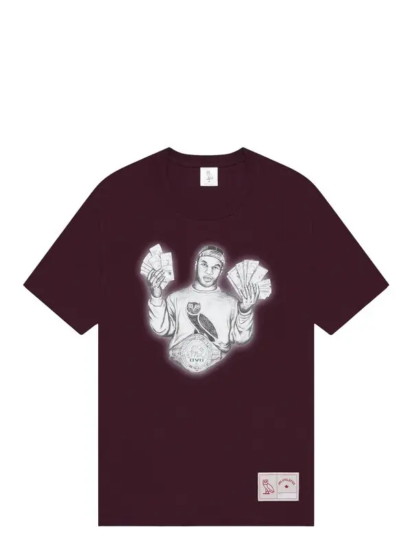 OVO Tyson Money Mike T-shirt - Maroon