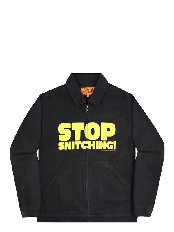 FTP Stop Snitching Jacket - Black