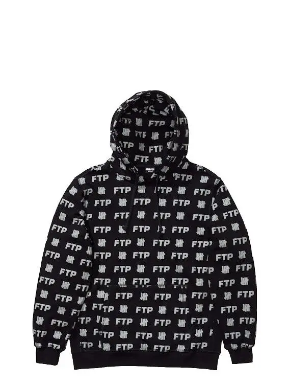 FTP X Undefeated All Over Hoodie - Black