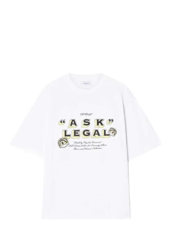 Off-White Off Ask Legal Show Tee Shirt - White