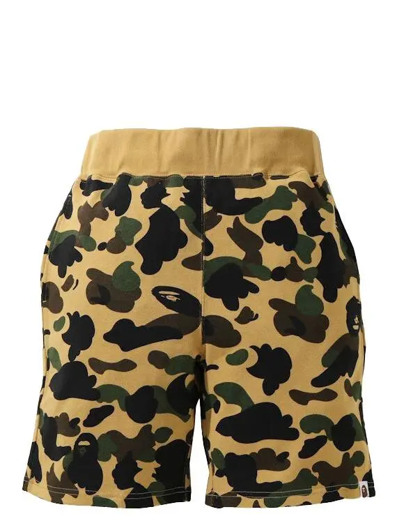 BAPE 1st Camo Sweat Shorts - Yellow