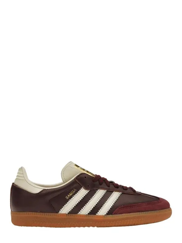 Adidas Samba Og Sneakers - Maroon/cream White/gold Metallic