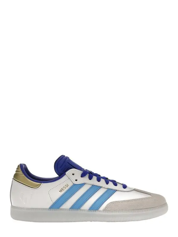 Adidas Samba Indoor Lionel Messi Sneakers - White/lucid Blue/blue Burst