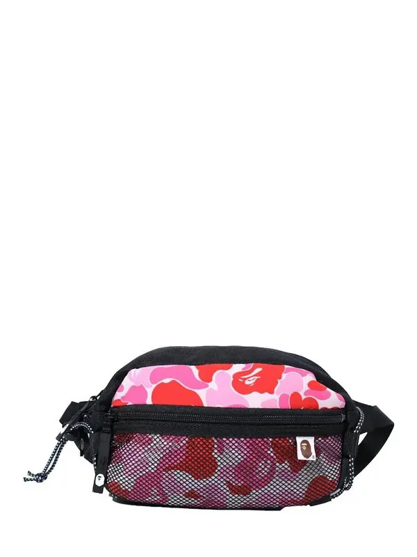 A BATHING APE Abc Camo Bungee Cord Waist Bag - Pink