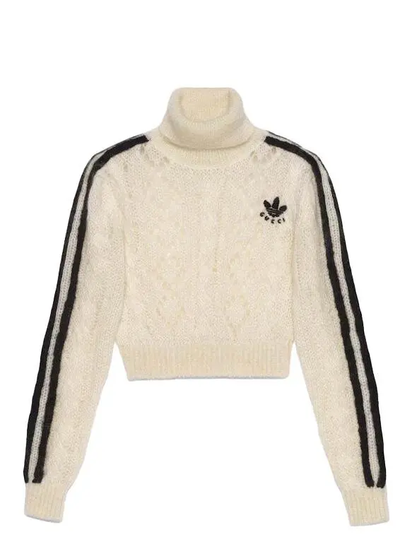 Gucci X Adidas Mohair Knit Sweater - Ivory