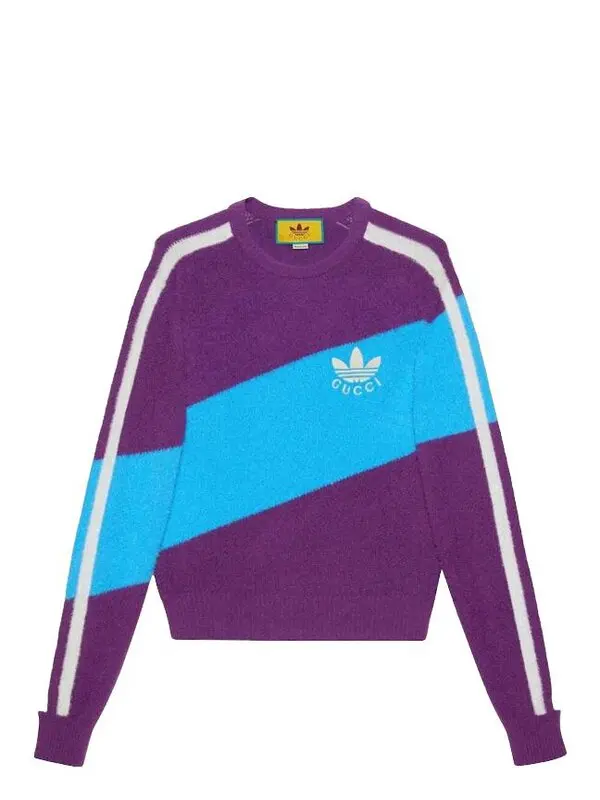 Gucci X Adidas Wool Shirt - Purple/light Blue