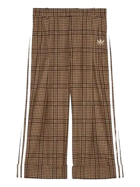 Gucci X Adidas Prince Of Wales Pant - Camel/brown