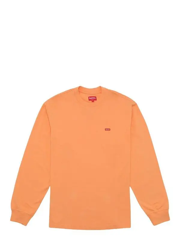 Supreme Small Box Long Sleeve Tee Shirt - Peach
