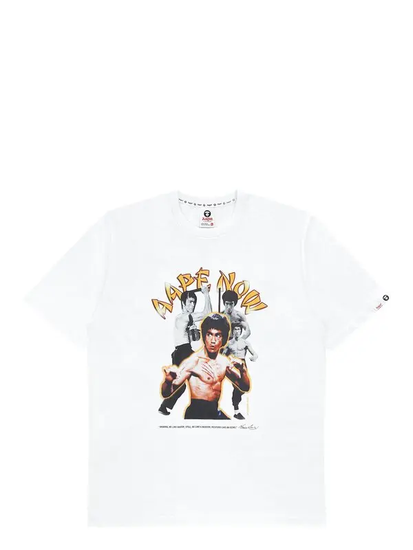 A BATHING APE X Bruce Lee #1 Tee Shirt - White