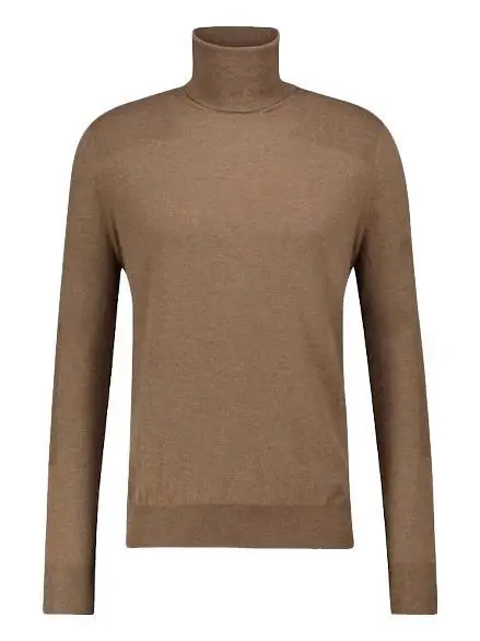 Amiri Fitted Wool Turtleneck Sweater - Brown