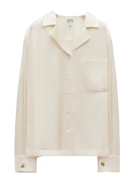 Loewe Pyjama Silk Blouse - Ivory