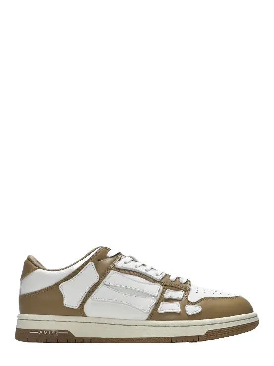 Amiri Skel Top Low Sneakers - White/brown