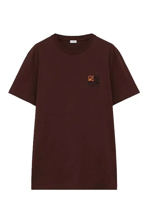 Loewe Regular Fit T-shirt In Cotton - Chocolate Brown