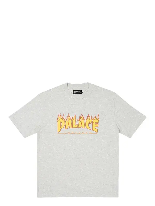 PALACE X Thrasher T-shirt - Grey Marl