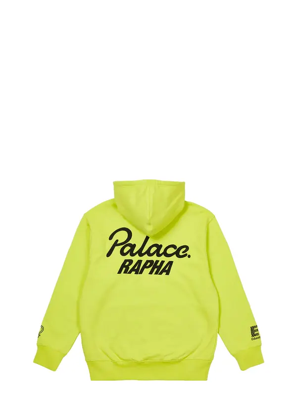 PALACE X Rapha Ef Education First Hooded Sweatshirt - Neon Yellow
